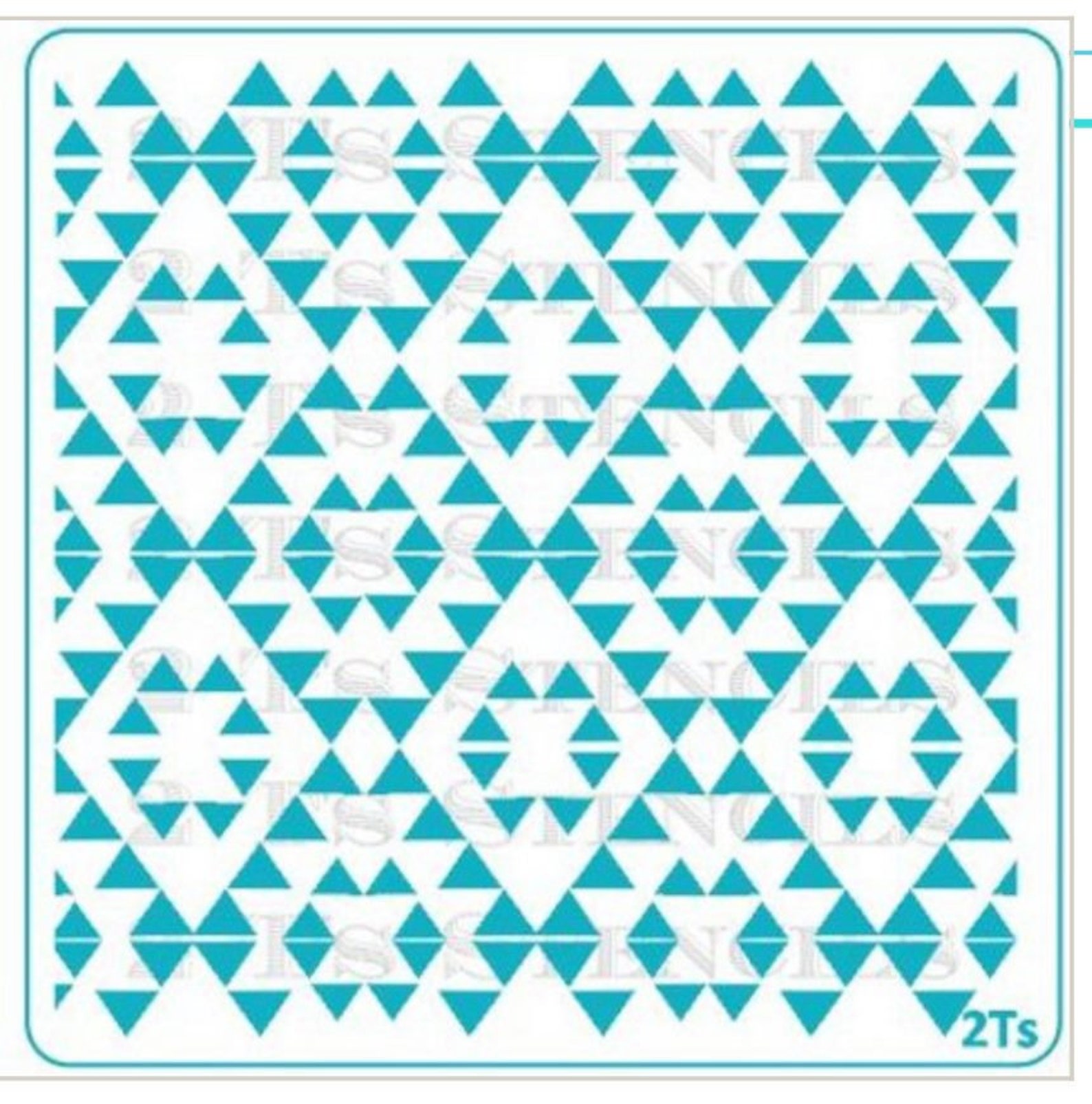 Fast Shipping Aztec Design Triangles II Stencil Background | Etsy