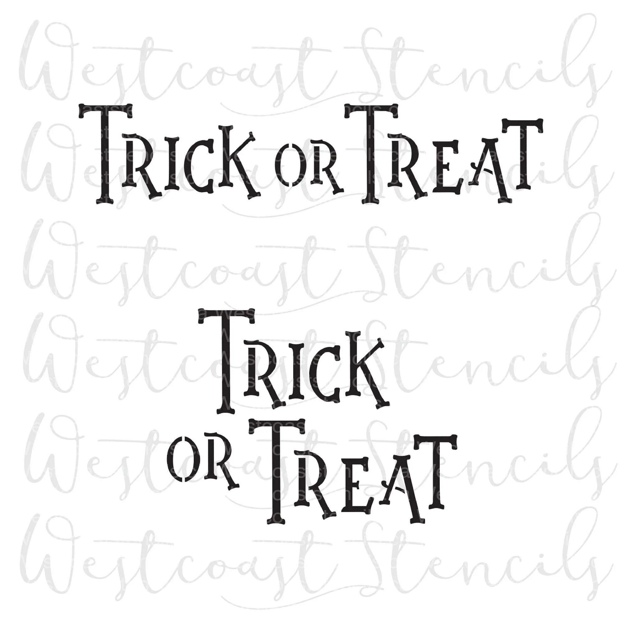 Trick Or Treat Stencils