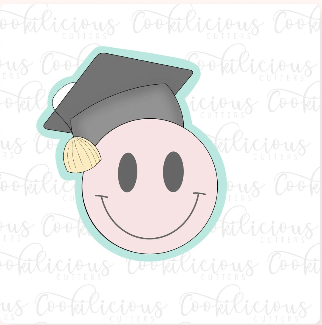 NEW! Grad Cookie Cutter by Peaches and Dream, Graduation Cookie Cutter ...