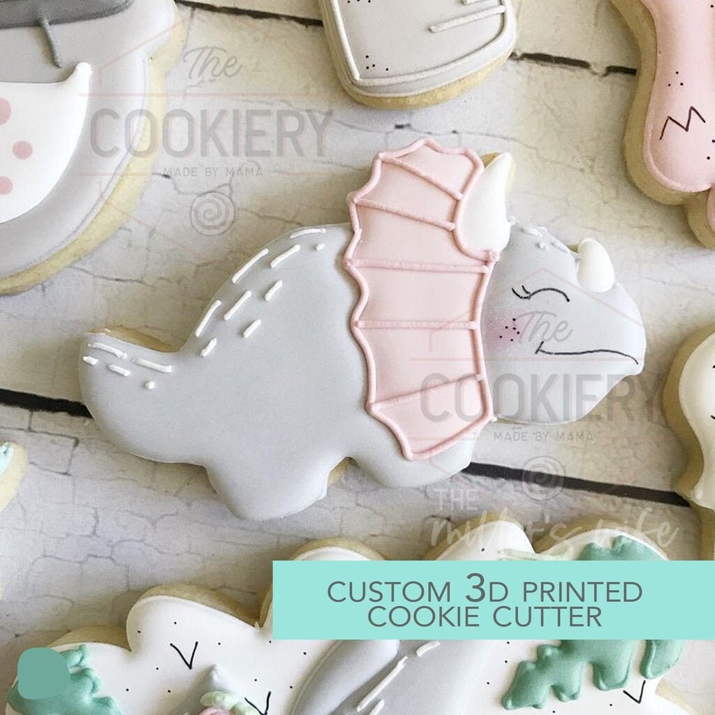 Candy Making Home & Hobby SHARP EDGES FAST Shipping Triceratops Cookie ...