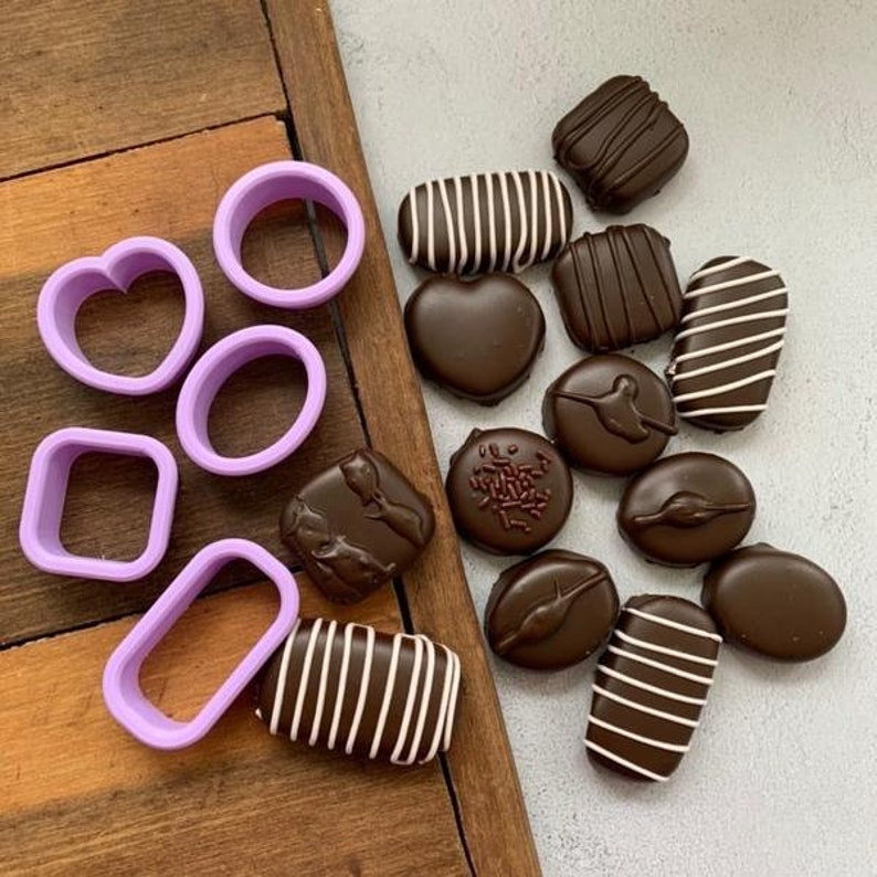 Fast Shipping Set of 5 Chocolate Candies Cookie Cutters by - Etsy