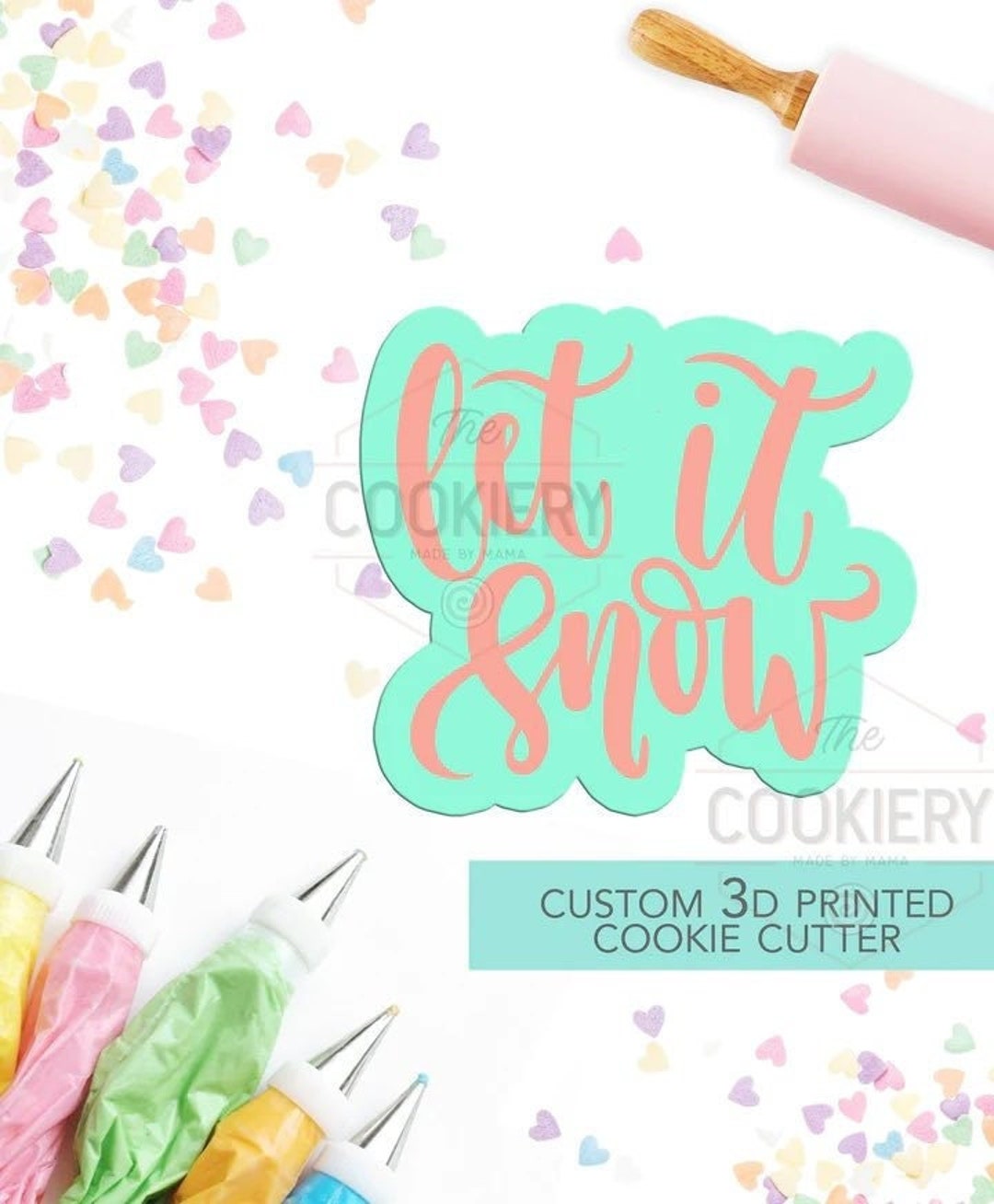 FAST SHIPPING Let It Snow Cookie Cutter and Stencil Set - Etsy