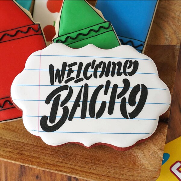 Welcome Stencil - Etsy