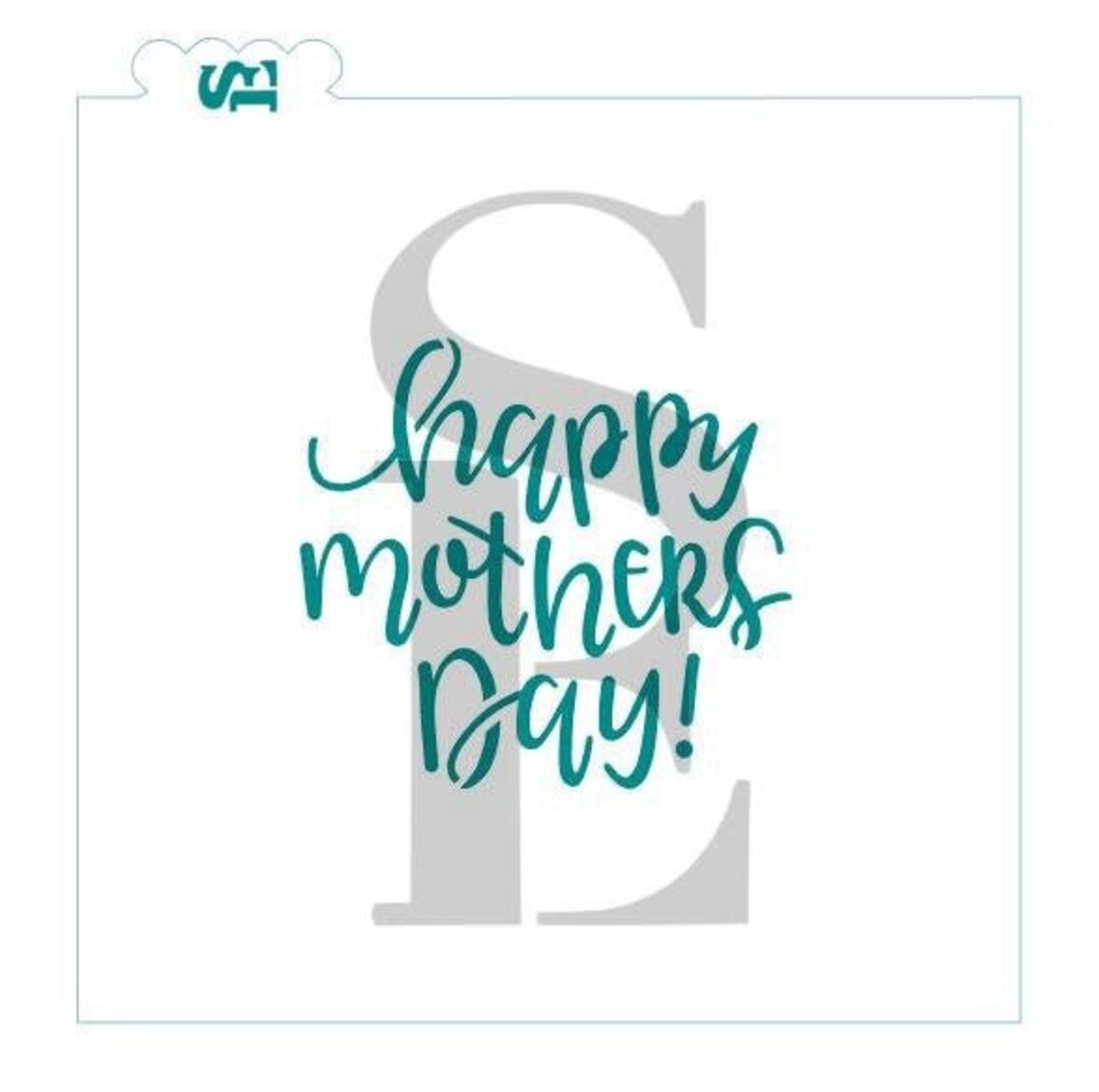 FAST SHIPPING!! Happy Mother's Day Stencil, Happy Mother's Days Cookie ...