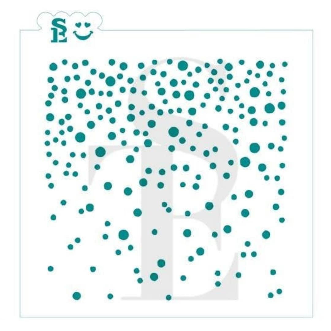 Falling Snowflake Stencil