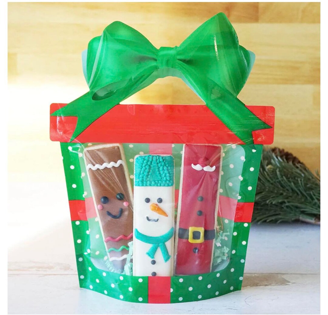 Fast Shipping Green Gift Cookie Bag, Christmas Packing, Christmas ...