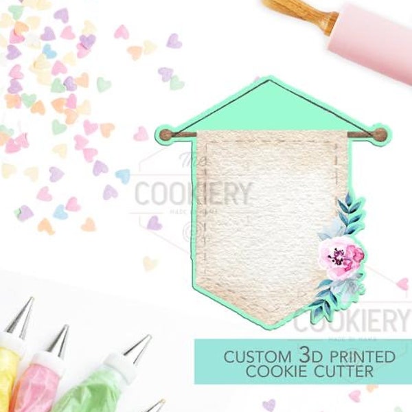 Hanging Banner Cookie Cutter - Etsy