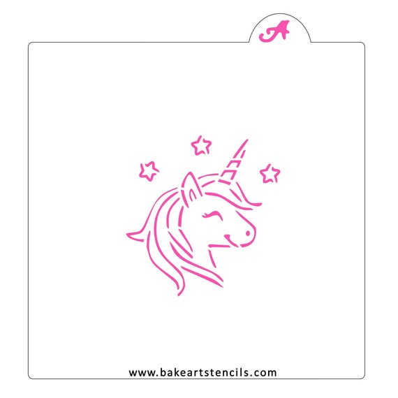Pochoir Licorne