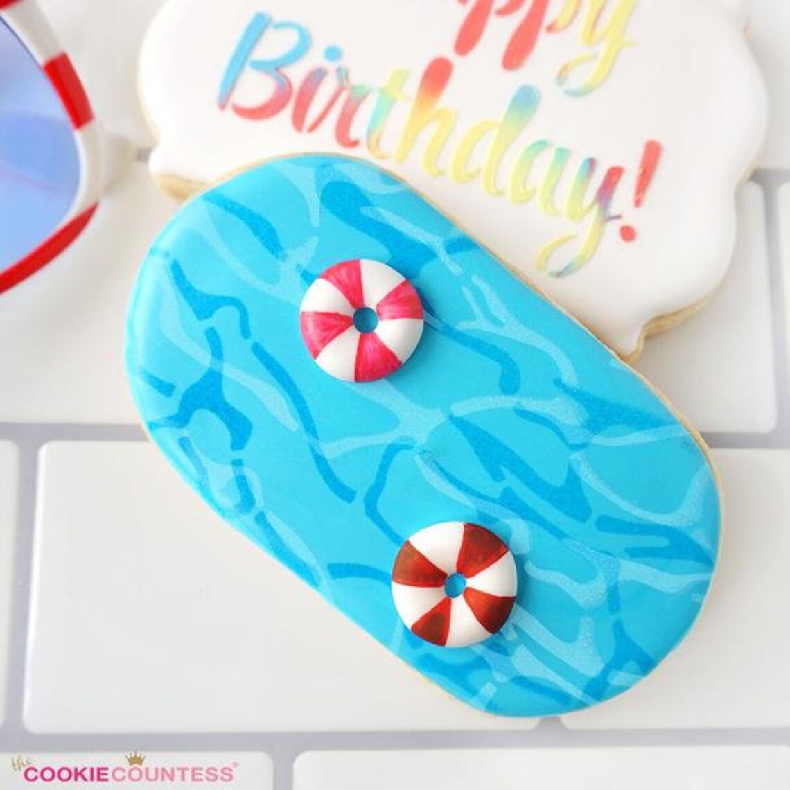 FAST SHIPPING Water Pattern Stencil Pool Water Stencil - Etsy