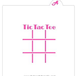 Bundle! Set of 3 Cookie Cutters and 1 Stencil, Valentine Tic Tac Toe ...