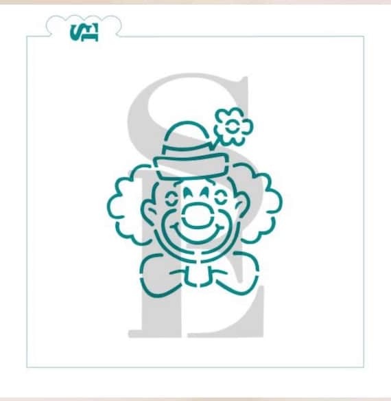 Happy Clown Stencil