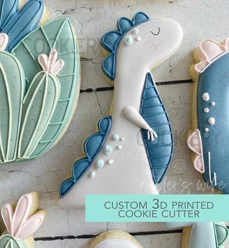 FAST SHIPPING Dinosaur Cutter Cute Dinosaur Cookie Cutter - Etsy