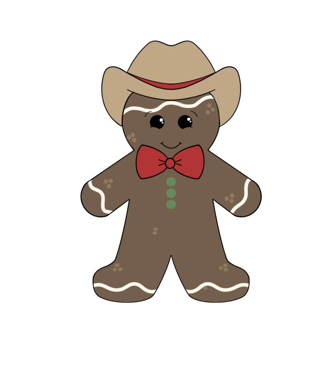FAST SHIPPING!! Western Gingerbread Man Cutter by Minted Prints ...