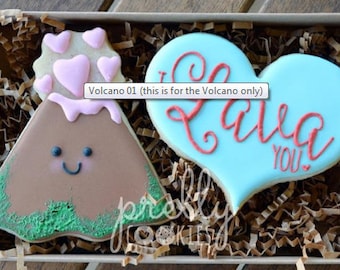 Volcano 101 Cookie Cutter Set - Etsy