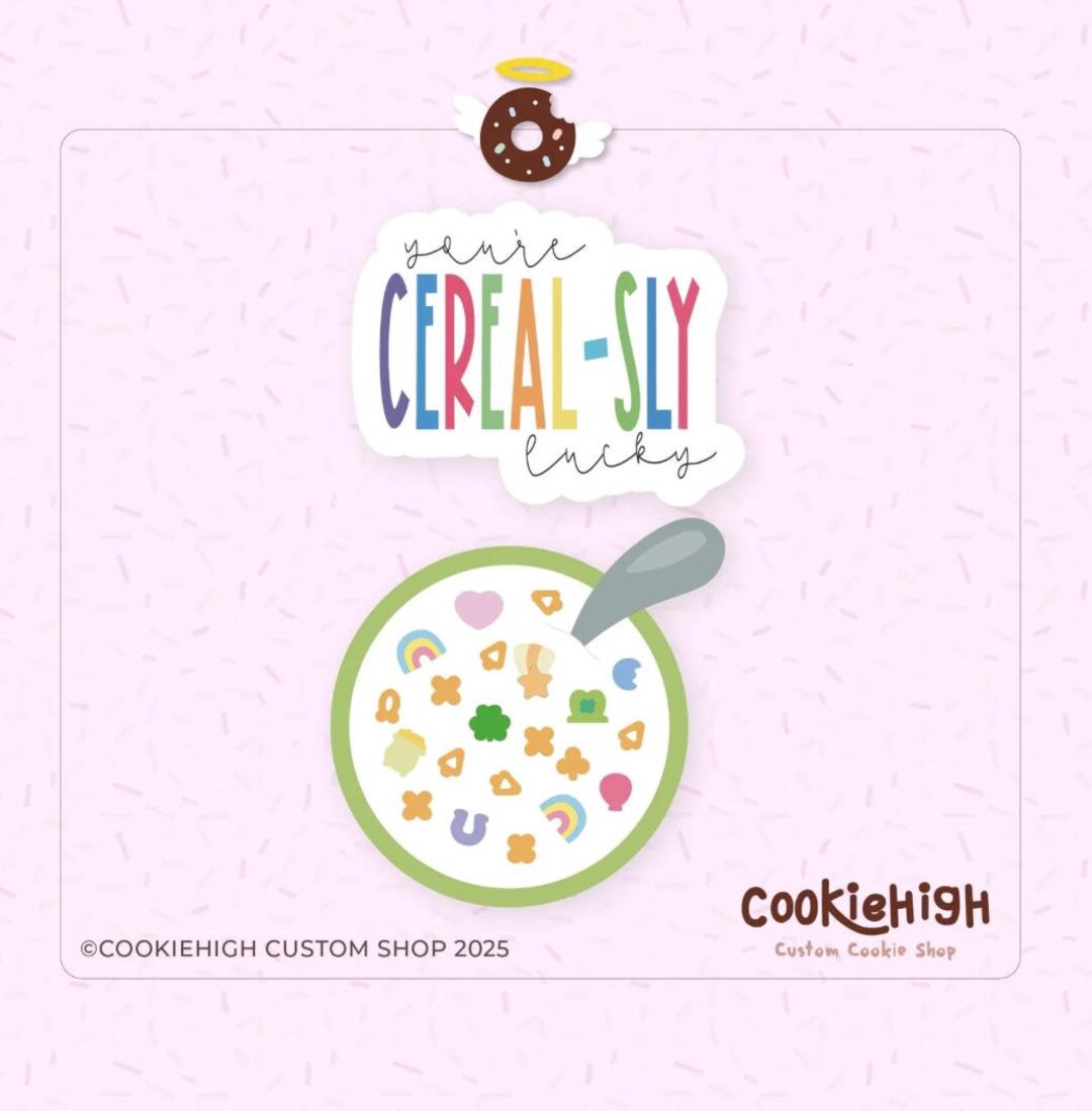 Cereal-sly Lucky Bowl Set of 2 by Cookie High, St Patrick Cookie Cutter ...