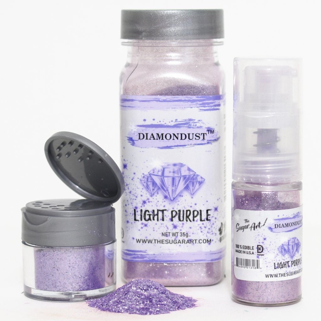 Envío rápido LIGHT PURPLE Diamond Dust The Sugar Art - Etsy España
