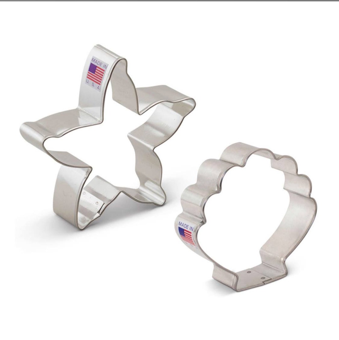 FAST SHIPPING!!! Beach Cookie Cutter 2 Piece Set, Beach Cookie Cutters ...