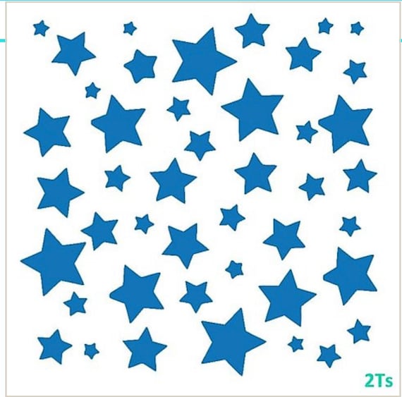 Plantilla De Estrella Estrella Azulejo Plantilla, Pintura Imitación