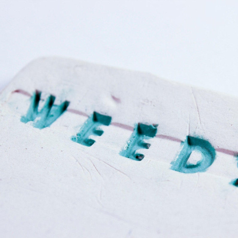 Weed Plant Stake / Garden Stake Whimsical One-of-a-kind - Etsy