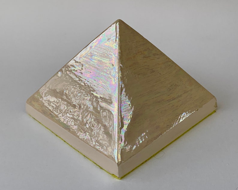 Porcelain Pyramid Creamy Ivory Iridescent Sparkly Shimmery Glaze - Etsy
