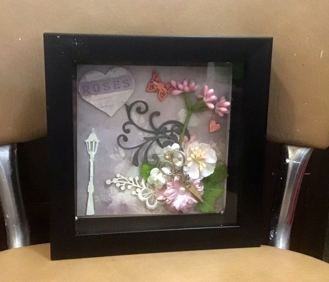Shadow Boxed Card Shabby Chic Card Handmade Card - Etsy