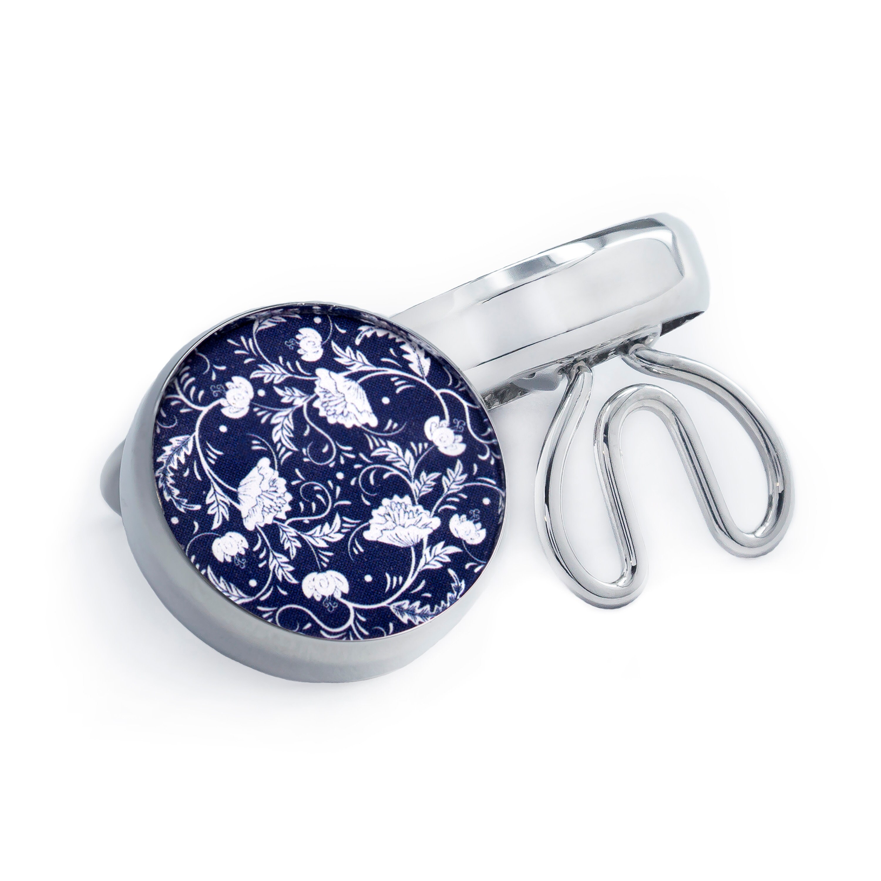 Peranakan Button Cover Cufflinks in Blue Azthom - Etsy