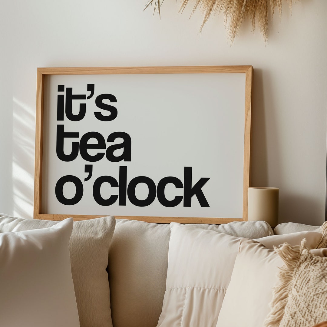 Tea Time Wall Art, Printable Tea Club Print, Tea Party Decor, Tea Cup ...