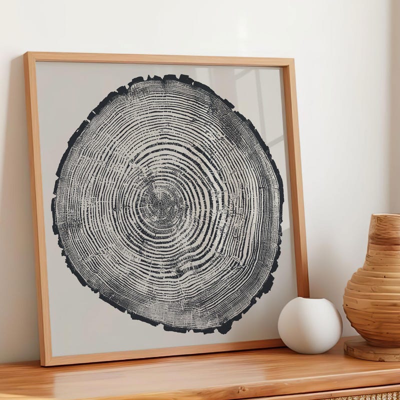 Tree Ring Wall Art - Etsy