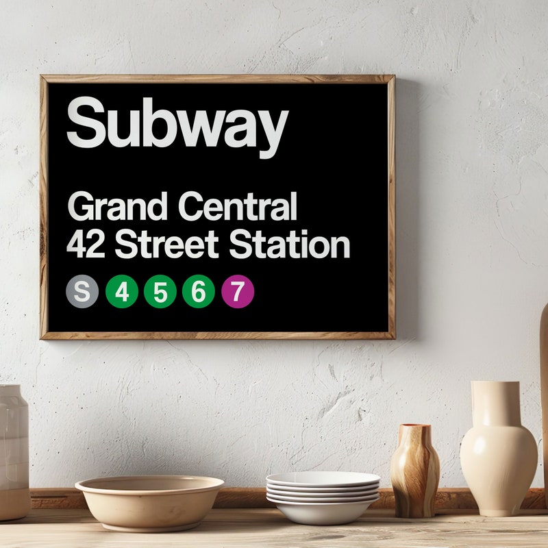 Subway Art Print - Etsy