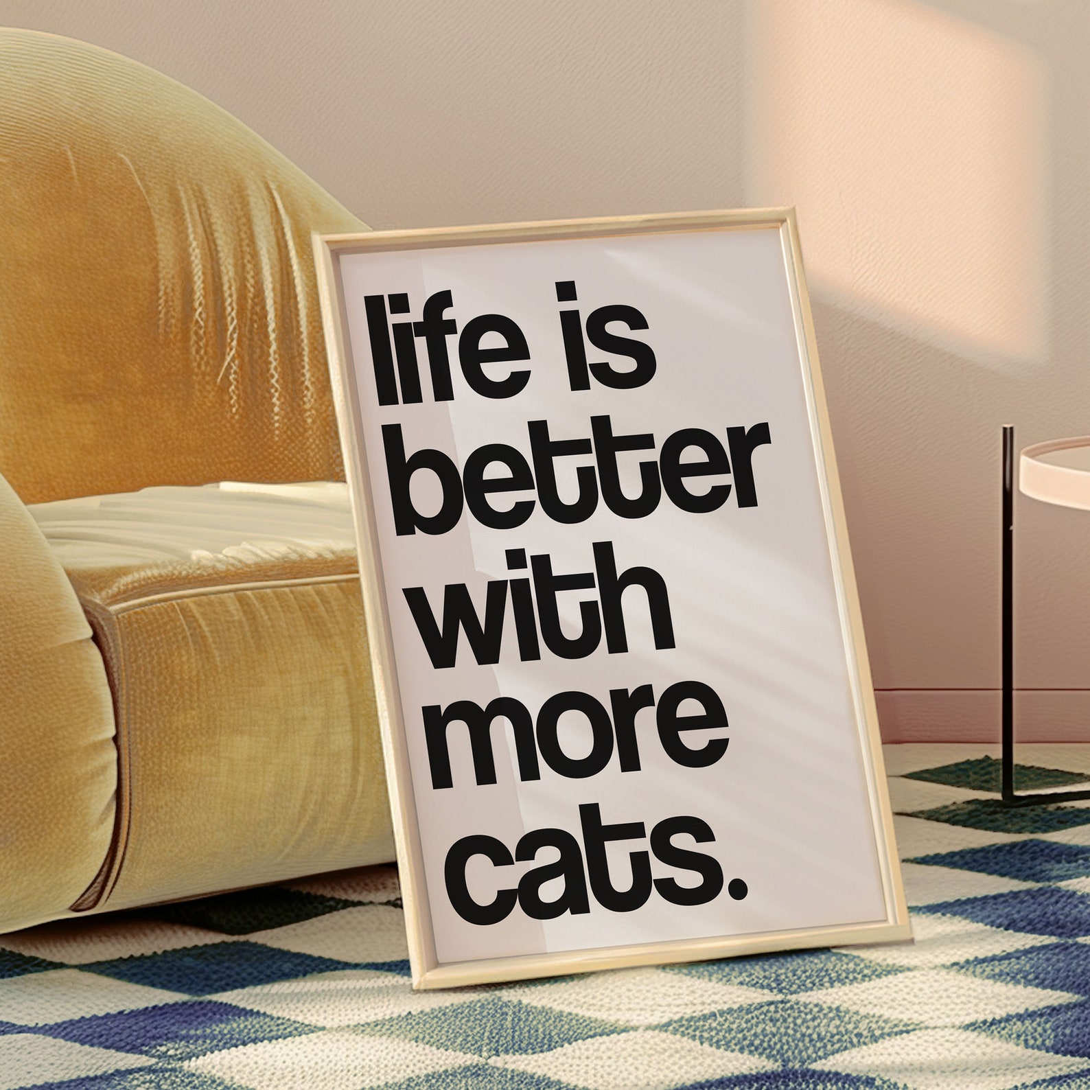 Cat Wall Art, Cat Quote Art Print, Printable Cat Lover Poster, Gift for ...