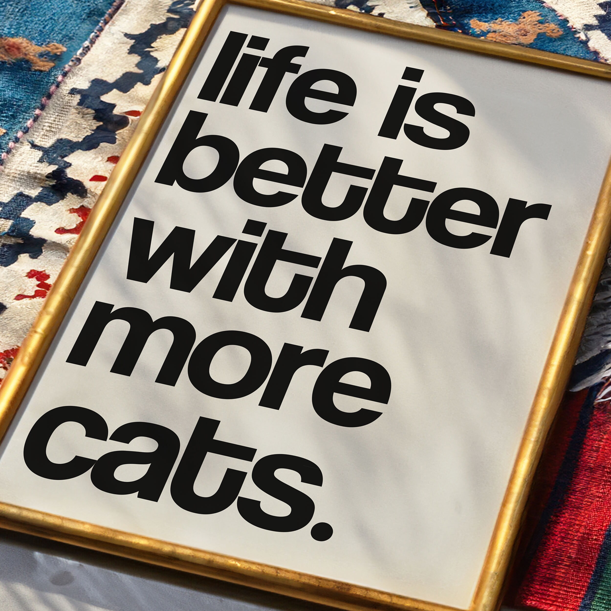 Cat Wall Art, Cat Quote Art Print, Printable Cat Lover Poster, Gift for ...