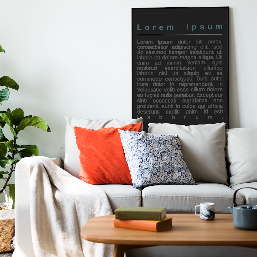 Latin Word Art Print. Lorem Ipsum Poster. Gift for Web Design. Sans ...