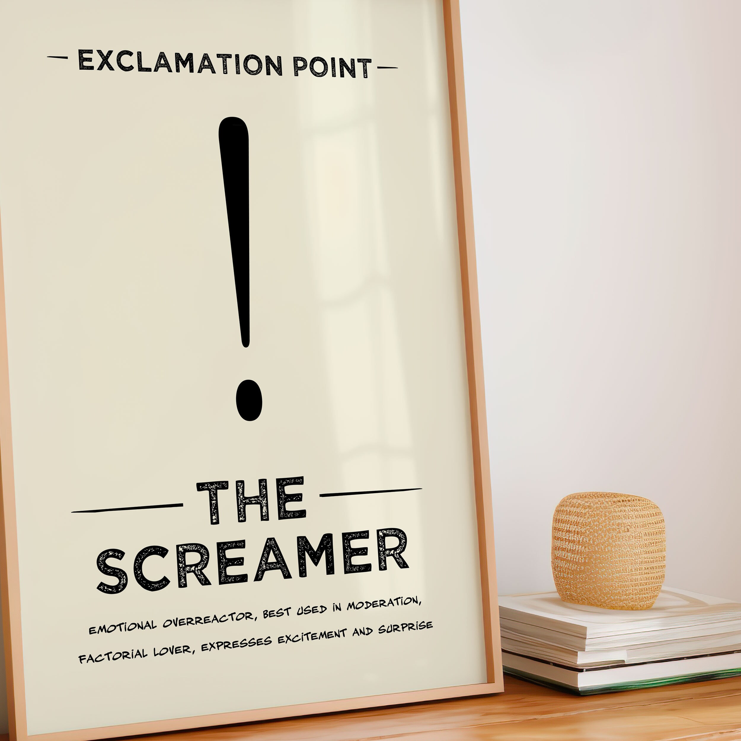 Funny Grammar Art Print, Nerdy Art Poster, Home School Classroom ...