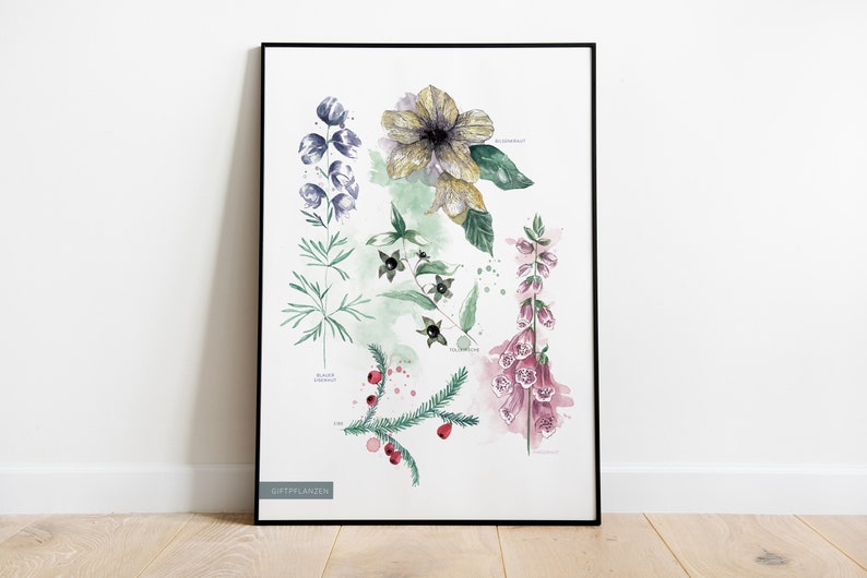 Chart of Poisonous Plants Poisonous Plants Poster, Educational Poster ...