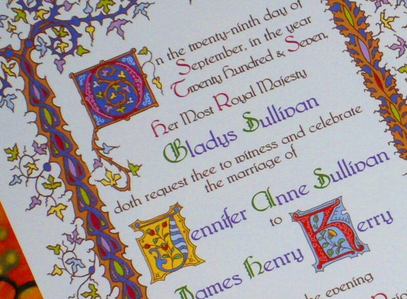 Medieval Invitation, Renaissance Wedding Invitation and Save the Date ...