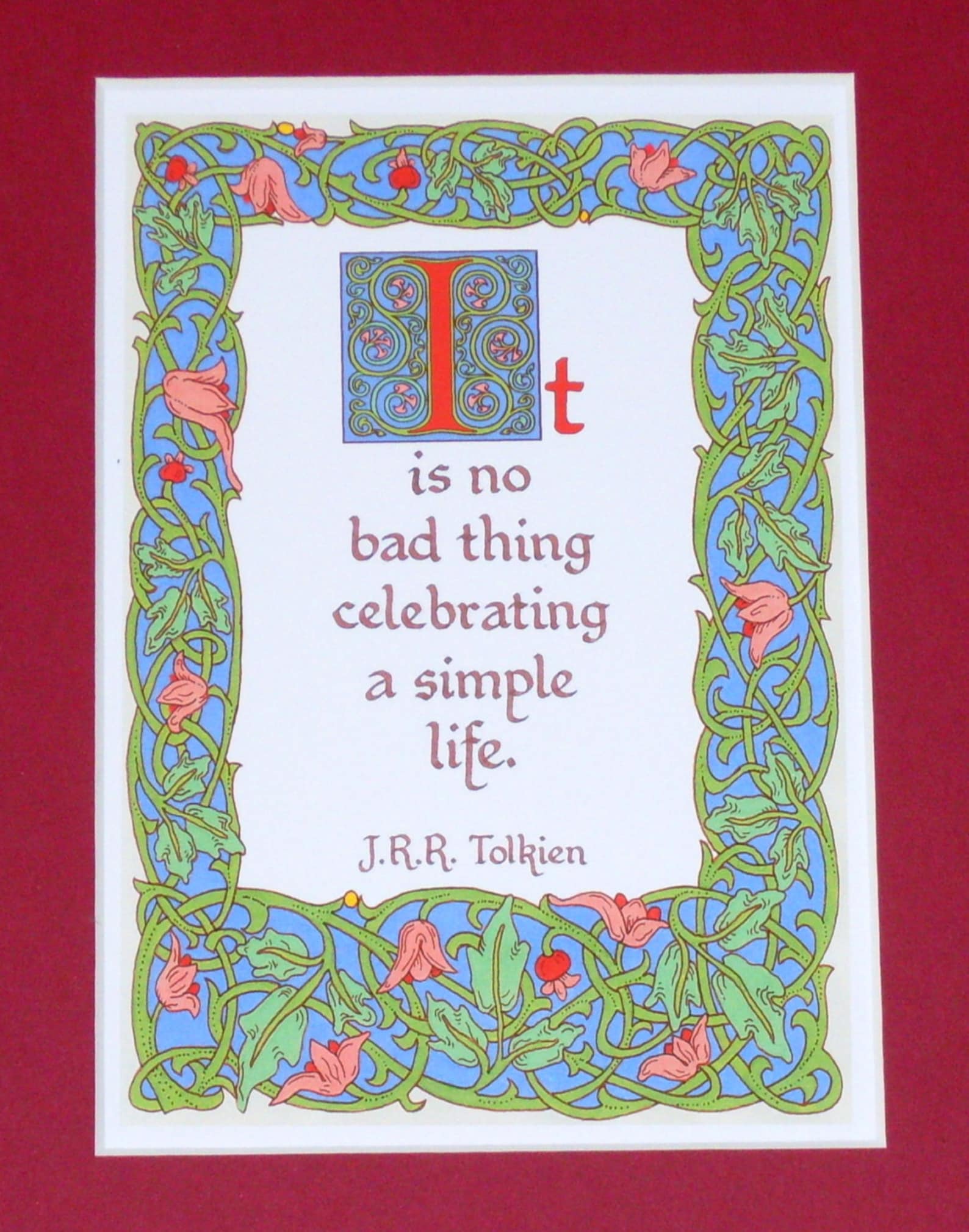 JRR Tolkien Hobbit Shire LOTR Gandalf Quote Calligraphy - Etsy