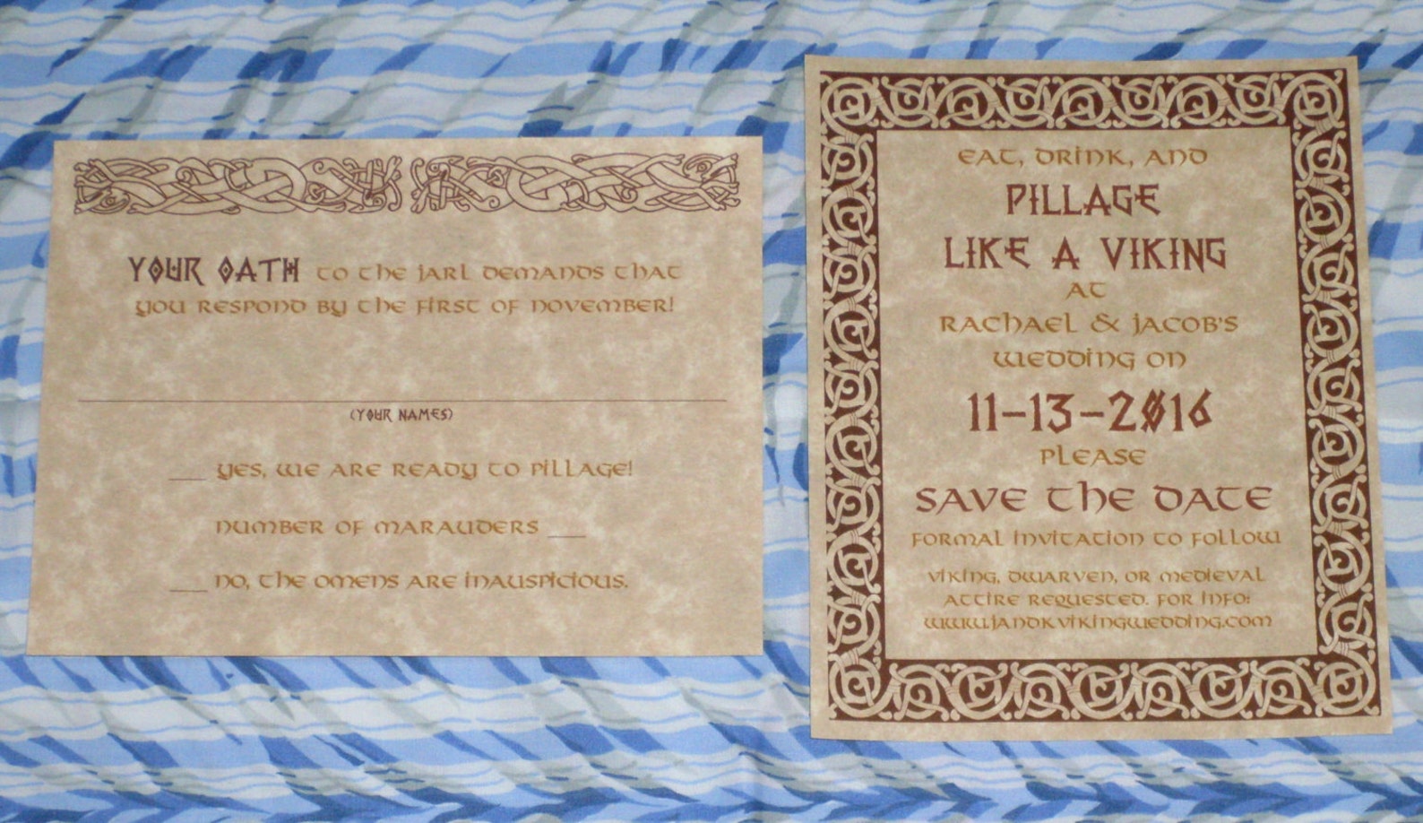 Viking, Valhalla, Norse, Dwarf, Celtic Gatefold Wedding Invitation ...