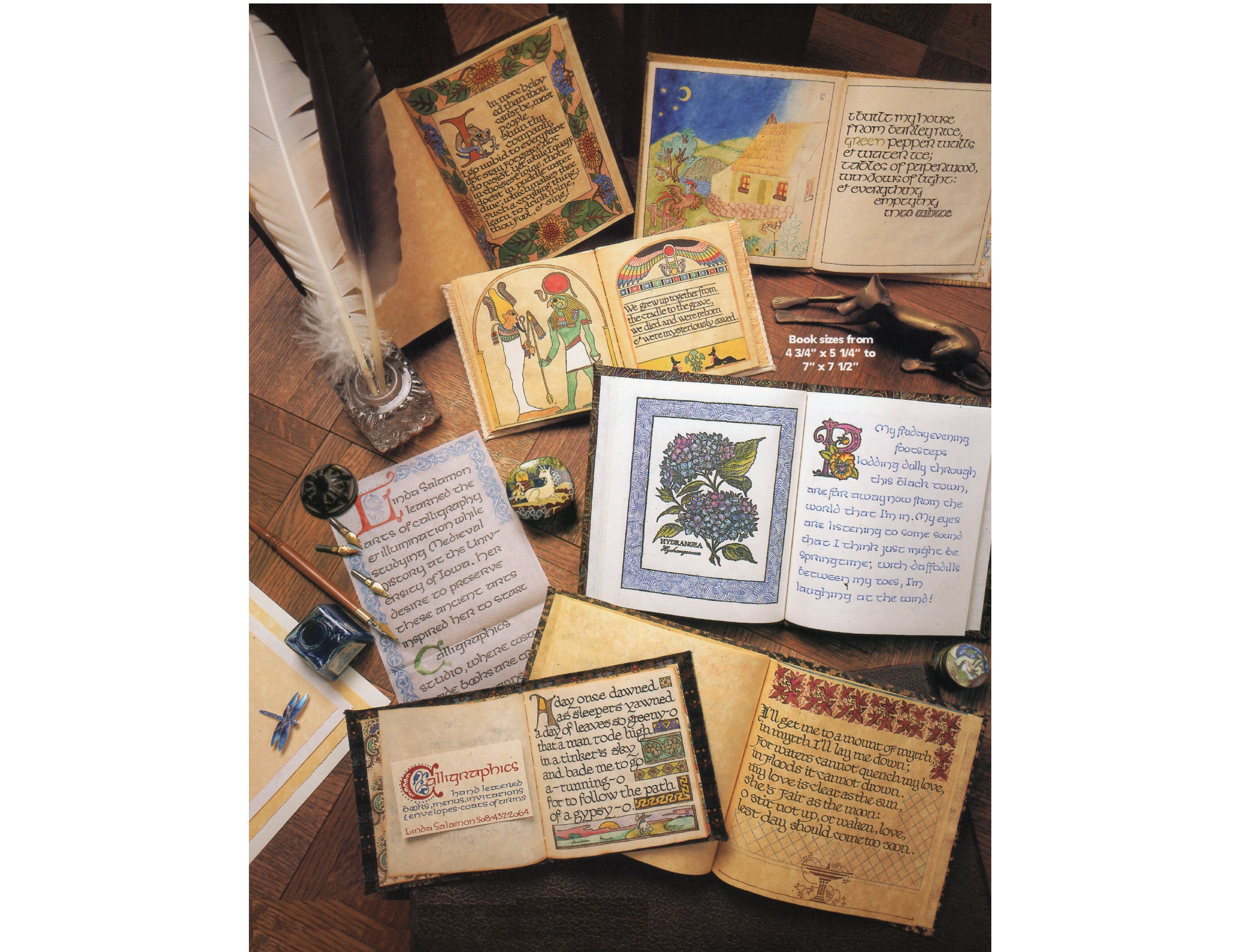 Hand Illuminated Manuscript Hand Painted Book Hand Bound - Etsy