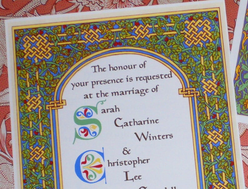 Hobbit, Garden, Cottagecore Wedding Invitation Sample - Etsy
