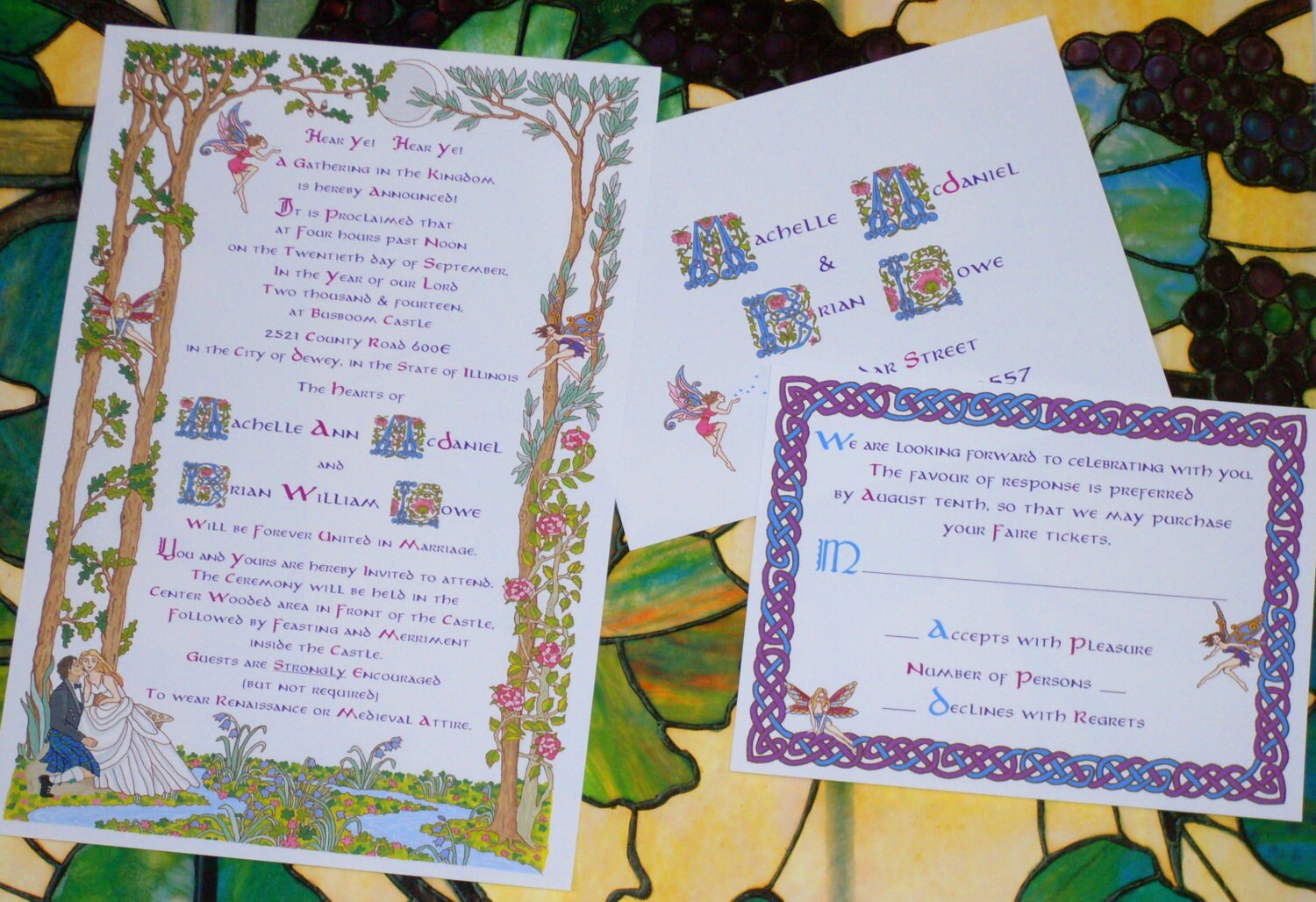 Fairy Wedding Invitation Woodland Wedding Fantasy Magic - Etsy