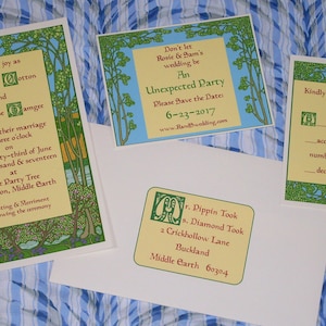 The Shire Hobbit LOTR Samwise Middle Earth Wedding Invitation Sample - Etsy