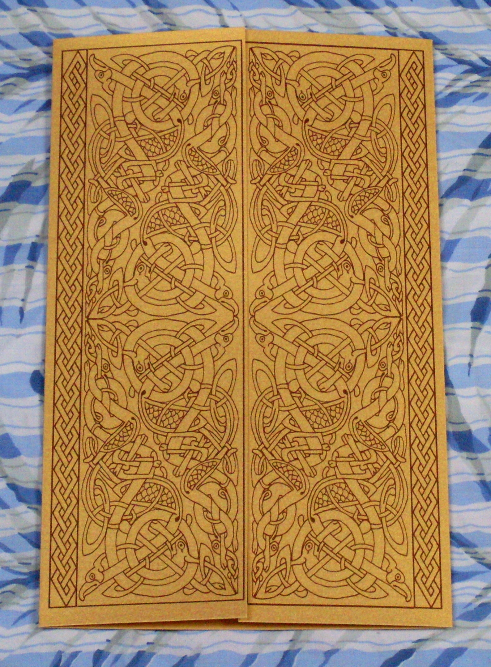 Viking Celtic Knot Valhalla Gates Skyrim Gold and | Etsy