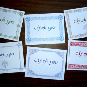 25 LOTR, Middle Earth, Hobbit Thank You Cards, Plus Envelopes With Your ...