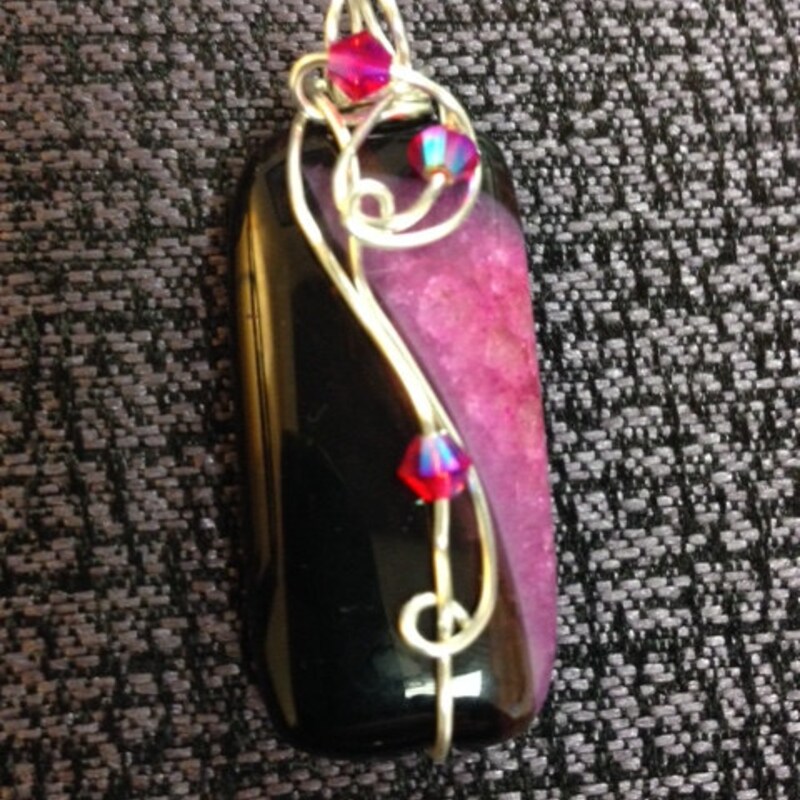 Fuschia Necklace - Etsy