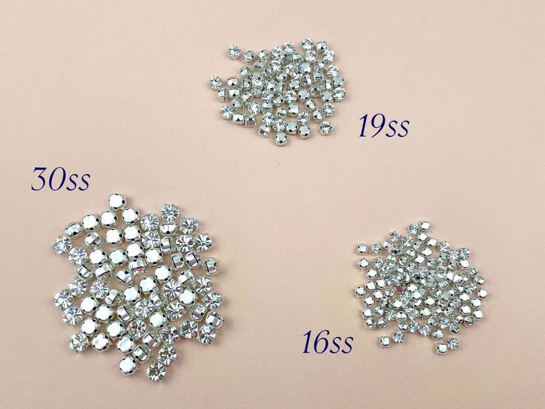 Preciosa Chaton Montees, Sew on Stones, Crystal Chatons, Clasped ...