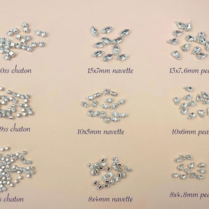 4mm Chaton Montees, 16ss in Gold Setting ,4mm Chaton, Sew on Stone ...