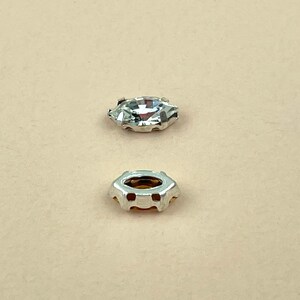 Crystal Navettes , 10 X 5mm Navette in Setting, Marquise, Sew on Stone ...