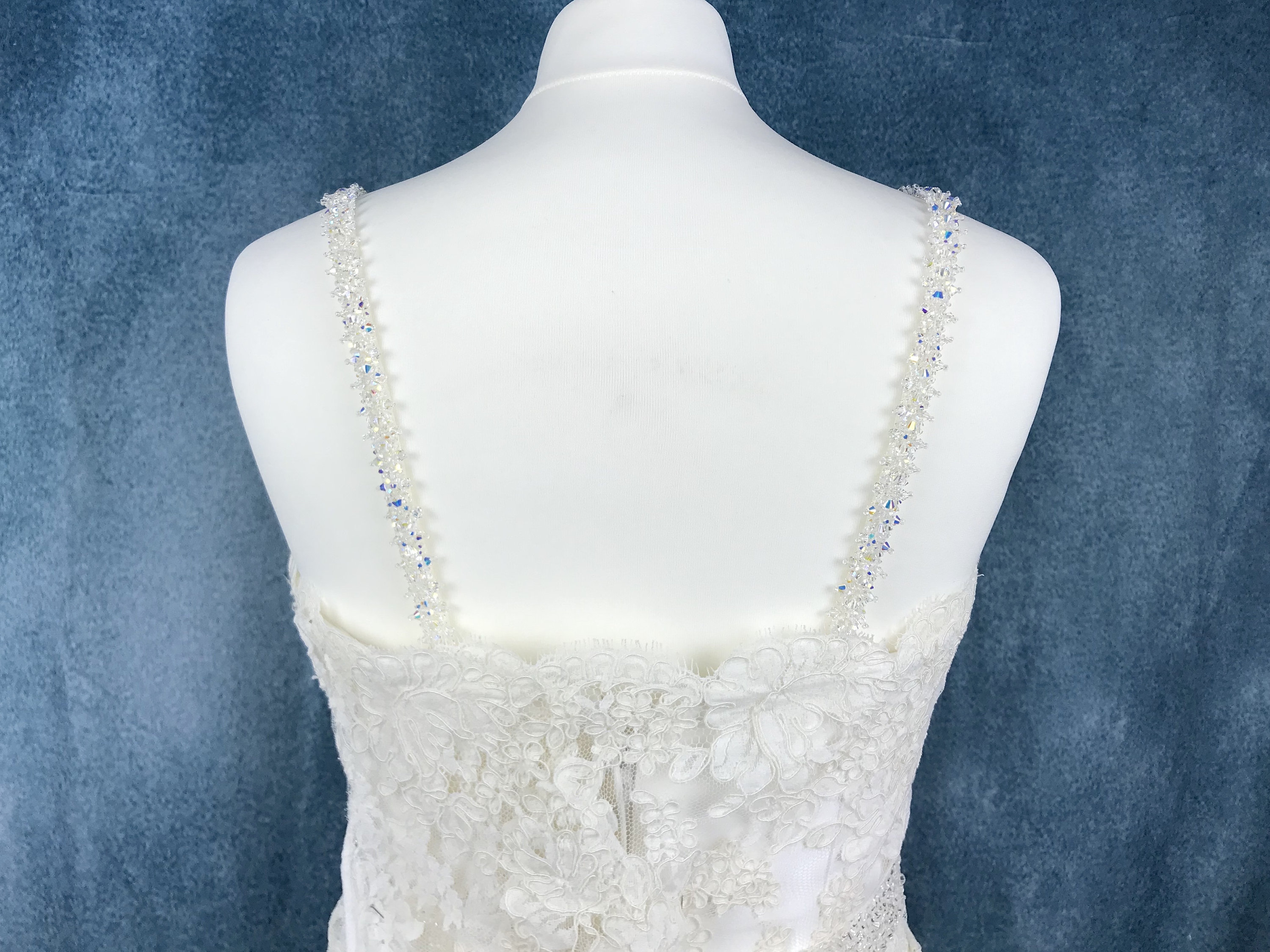 Pair of Crystal Attachable Beaded Straps Wedding Dress | Etsy