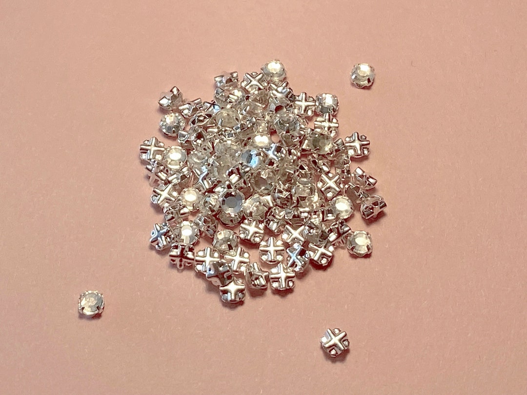 16ss Crystal Rose Montees, Diamantes in Clasps, 3.9mm Rosemonts - Etsy