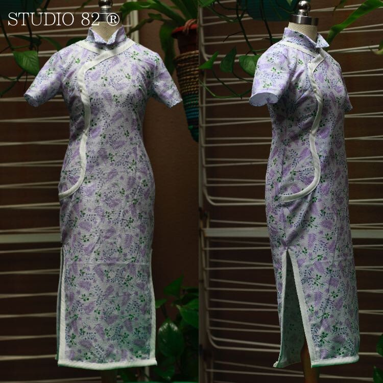 Authentic Morden Cheongsam with Long Jin Pattern for Women ,size XXXSXXXL for Immediate Download ...